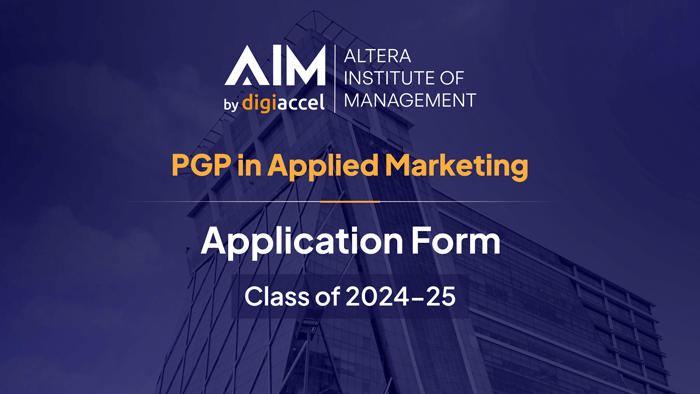 AIM | Applied Marketing PGP Application Form | Sign Up